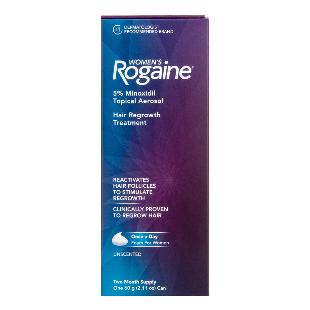 Rogaine Extra Strength 2% Minoxidil Treatment for Women (1 Month Supply ...